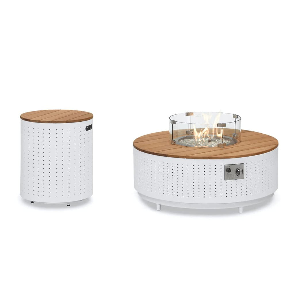 Bon Pergola Cypress Outdoor Fire Pit Patio Set