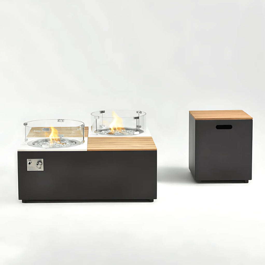 Bon Pergola Woodbury Outdoor Fire Pit Patio Set