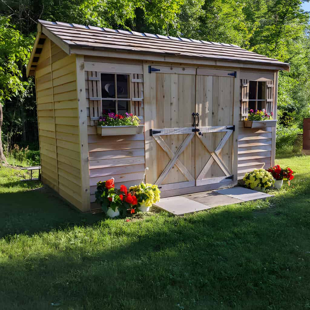 Cedarshed Longhouse Gable Style Double Door Shed Kit