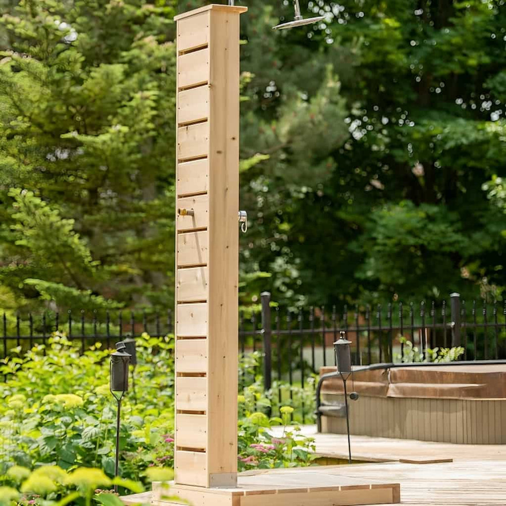 Canadian Timber Sierra Pillar Outdoor Shower | Dundalk