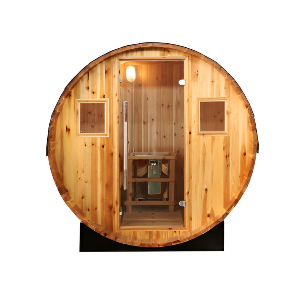 SunRay Solace 2-Person Traditional Barrel Sauna