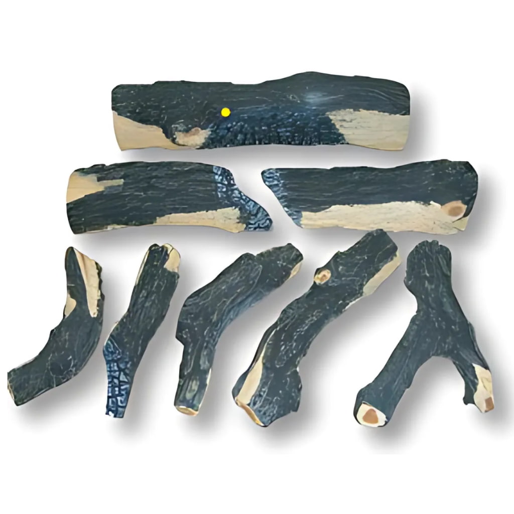 Charred Split Oak Log Kit | Master Flame