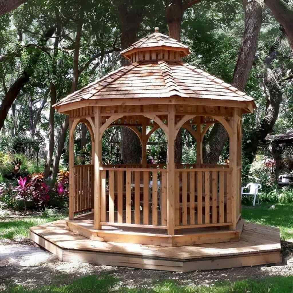 10′ Bayside Panelized Octagon Gazebo | Outdoor Living Today