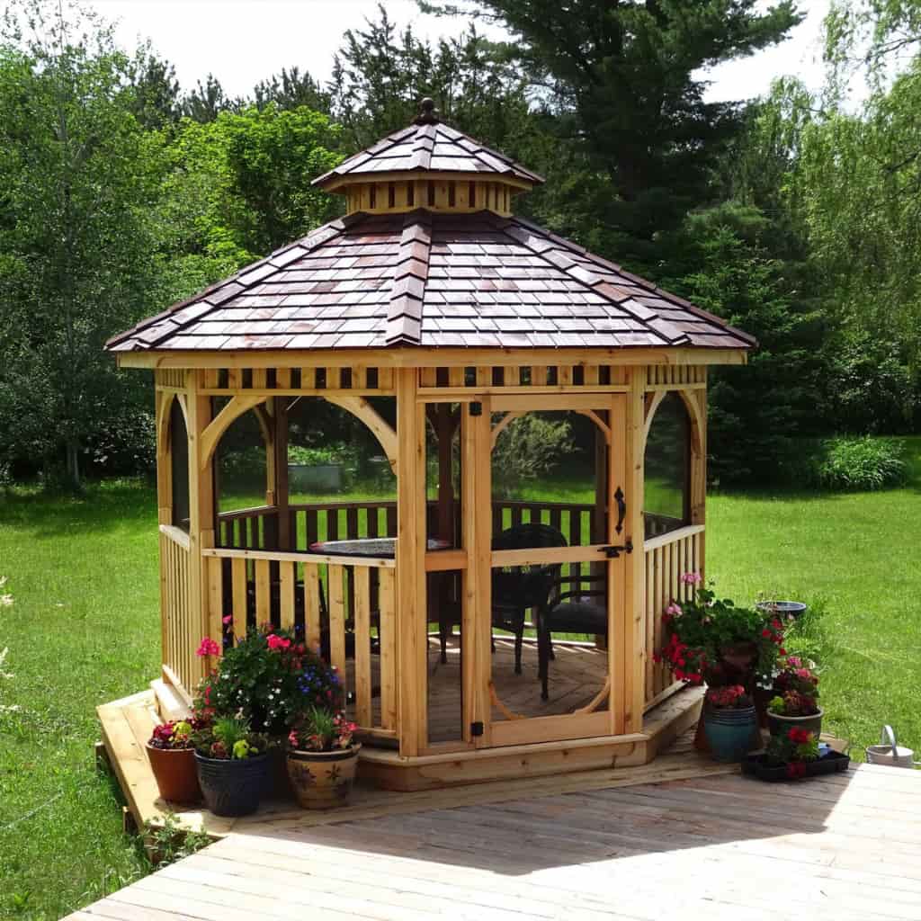 10′ Bayside Gazebo with Screen Kit | Outdoor Living Today