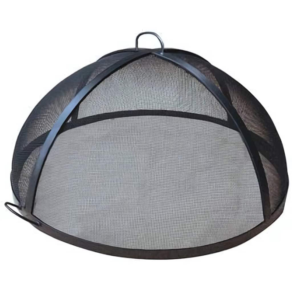 Round Fire Pit Bowl with Four-Leg Base Square and Grate with Stainless ...