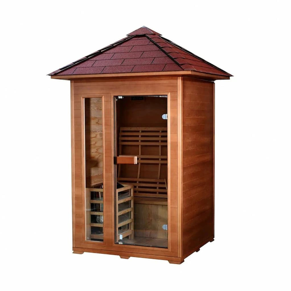 Bristow 2-Person Outdoor Traditional Sauna | SunRay