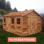 Cedarshed Boathouse Canoe & Kayak Storage Shed Kit