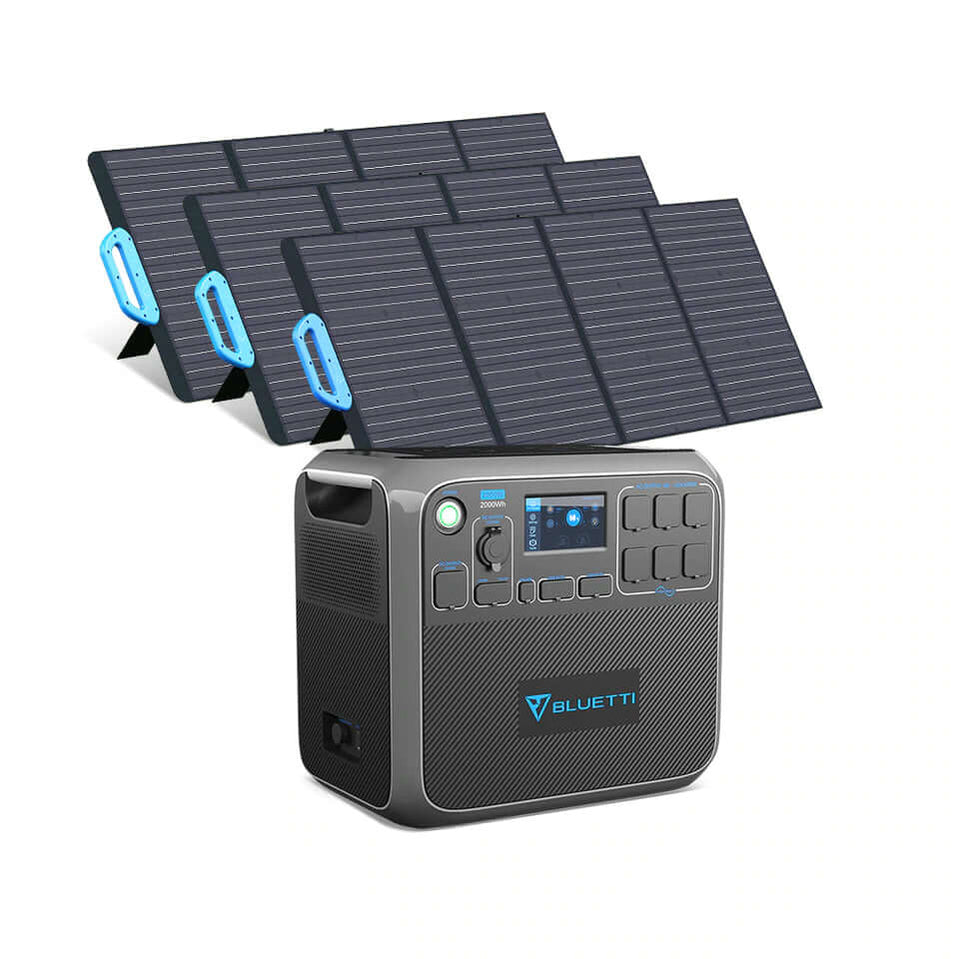 2000 Watt Solar Generator | BLUETTI AC200P + 3*PV120