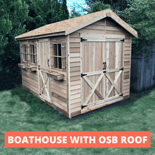 Cedarshed Boathouse Canoe & Kayak Storage Shed Kit