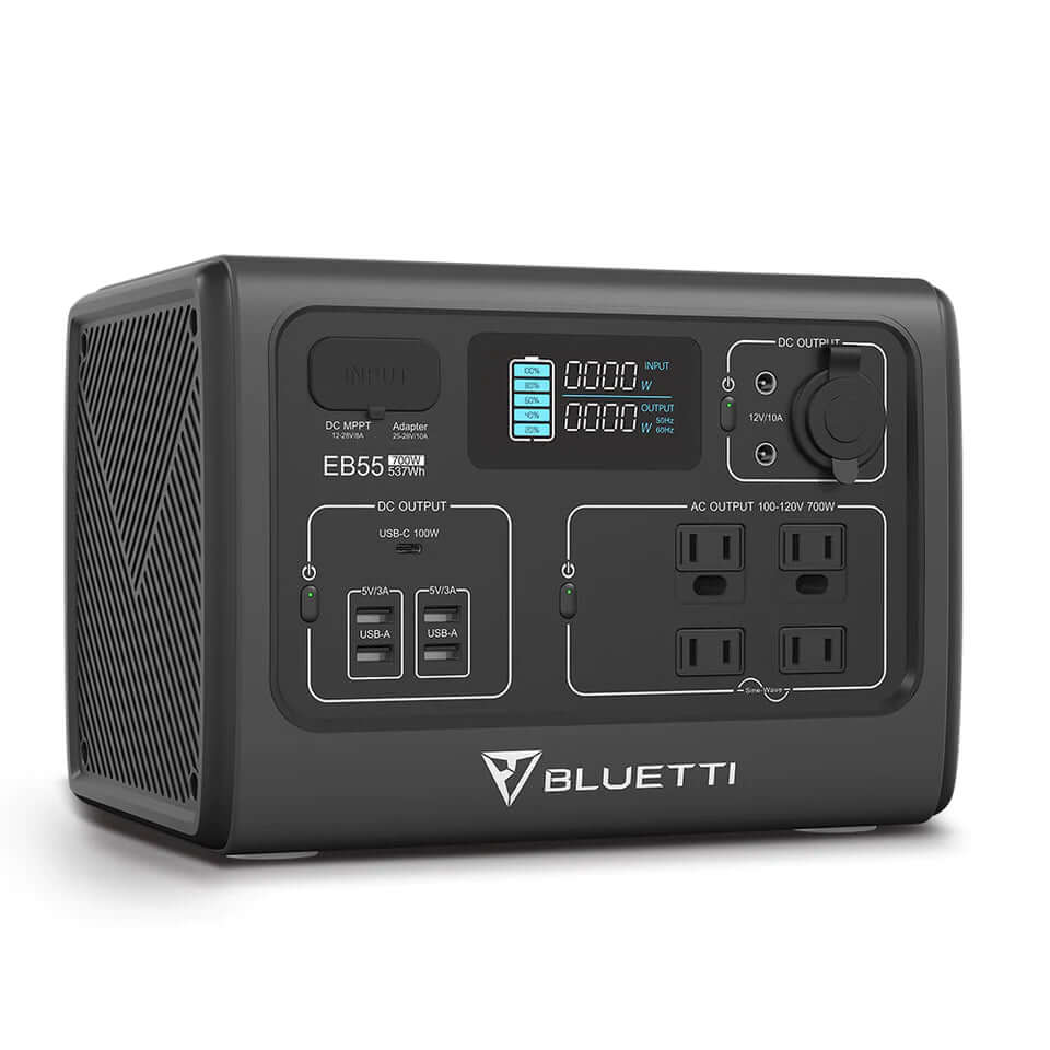Portable Power Station | BLUETTI EB55 700 Watt Generator