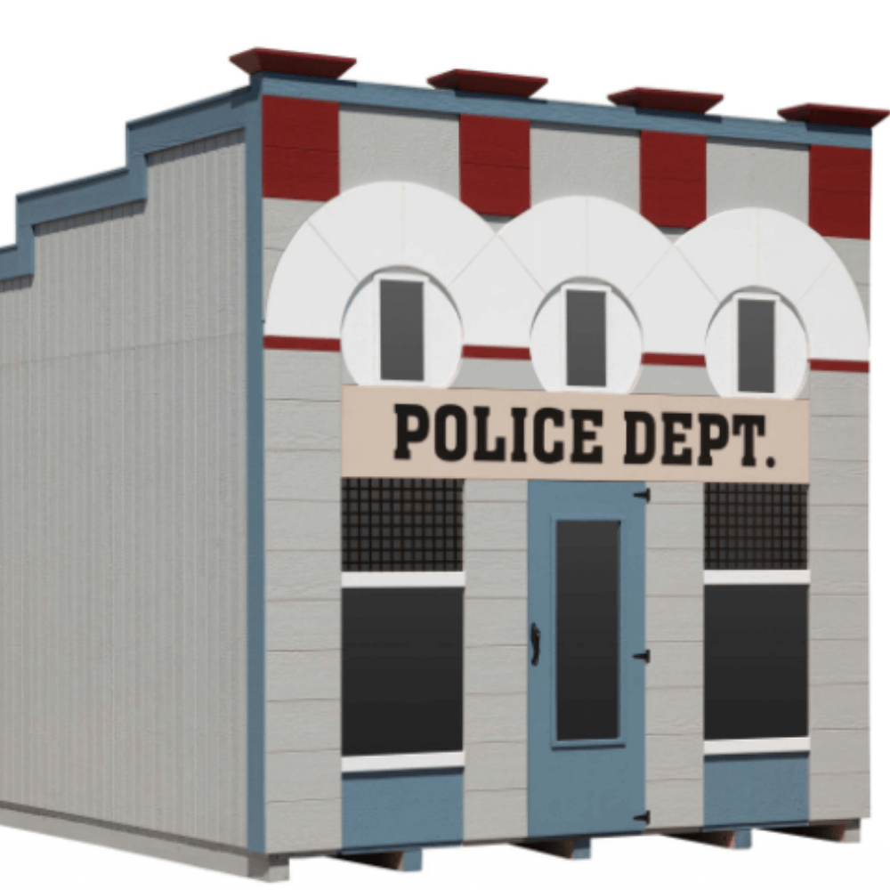 Police Station Playhouse Kit | Little Cottage Company