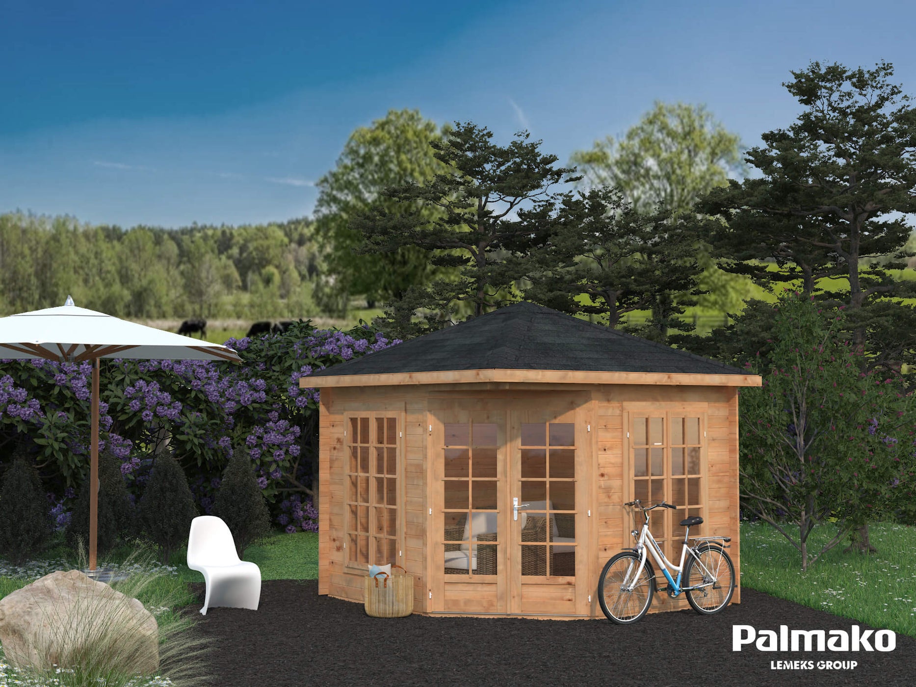 Palmako Melanie 9x9 Backyard Pavilion Kit