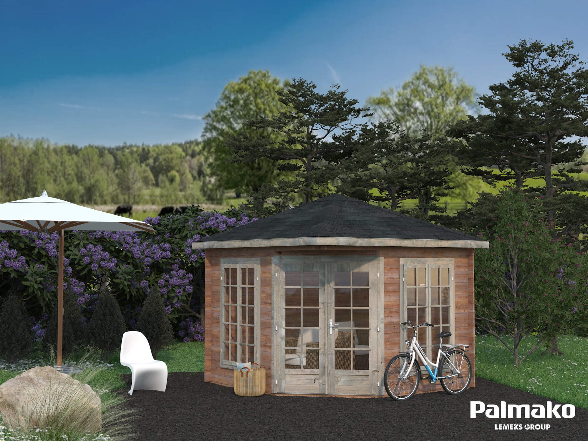 Palmako Melanie 9x9 Backyard Pavilion Kit