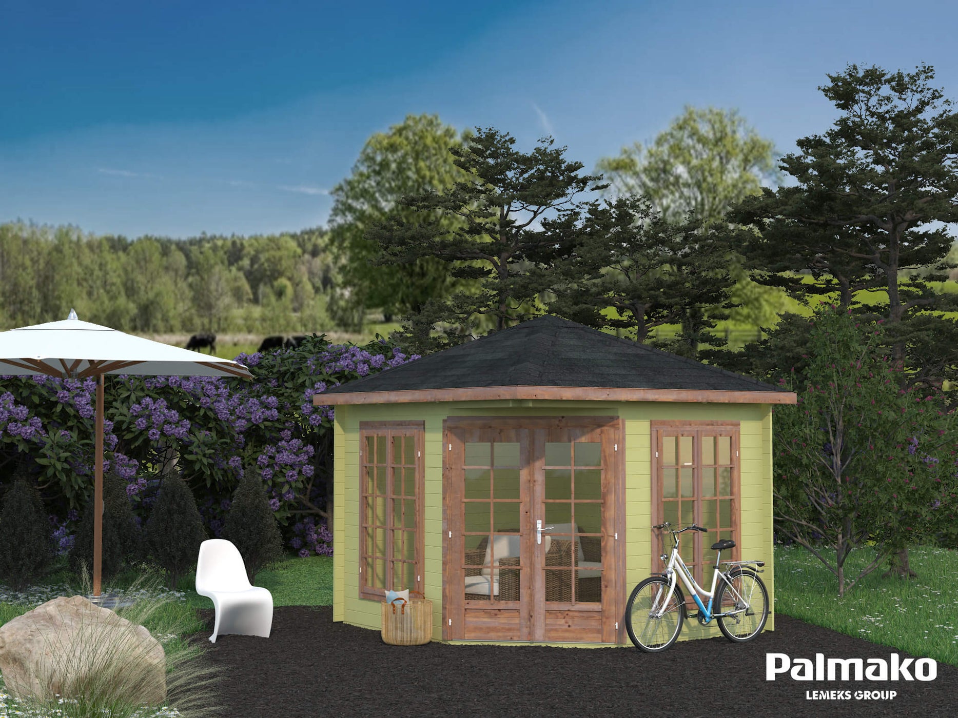 Palmako Melanie 9x9 Backyard Pavilion Kit