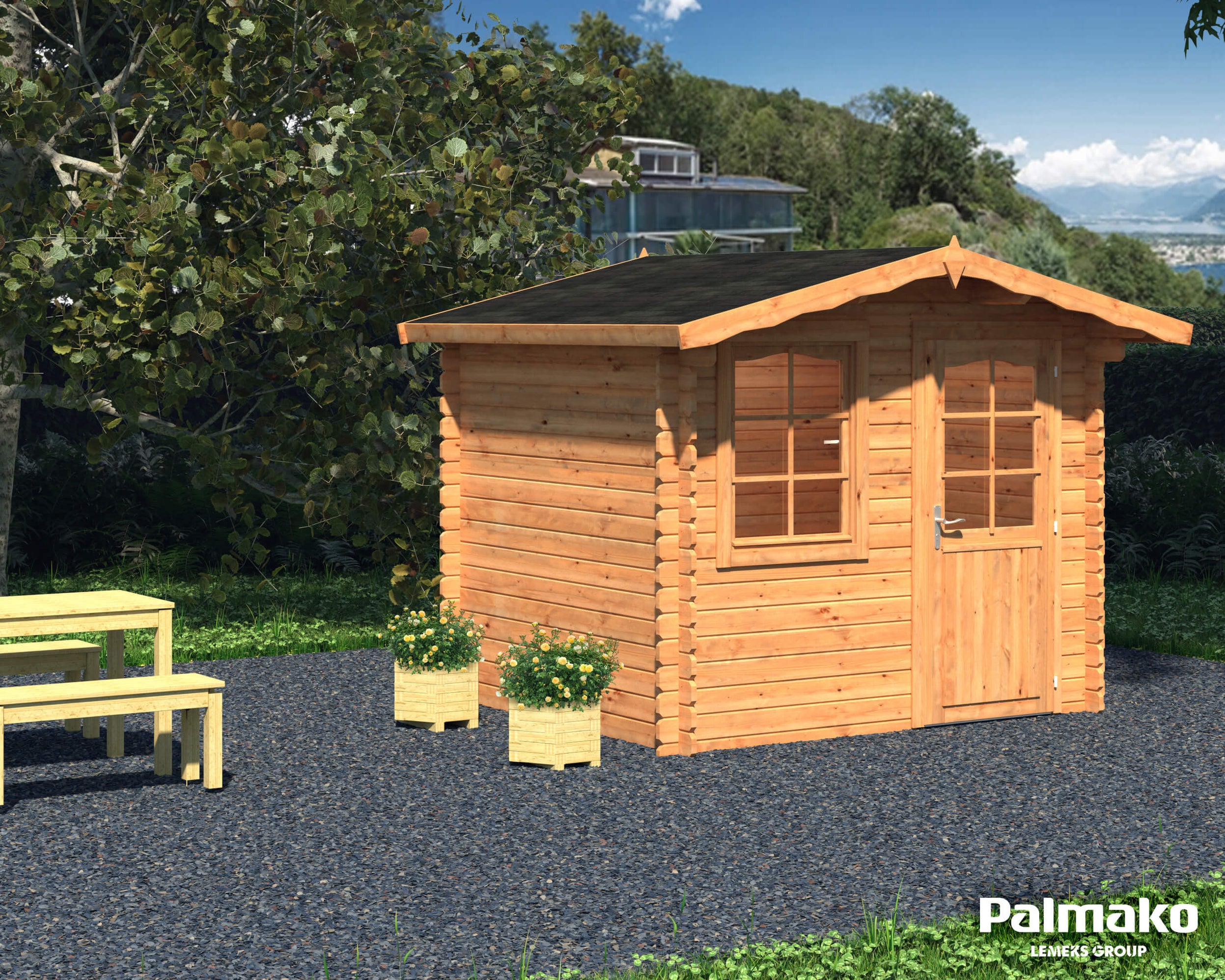 Palmako Emma 8x7 Log Cabin Kit