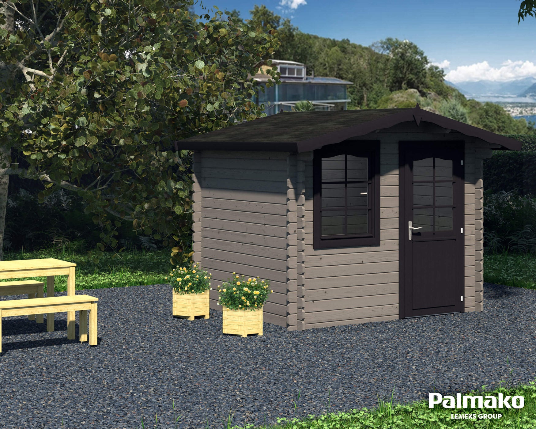 Palmako Emma 8x7 Log Cabin Kit