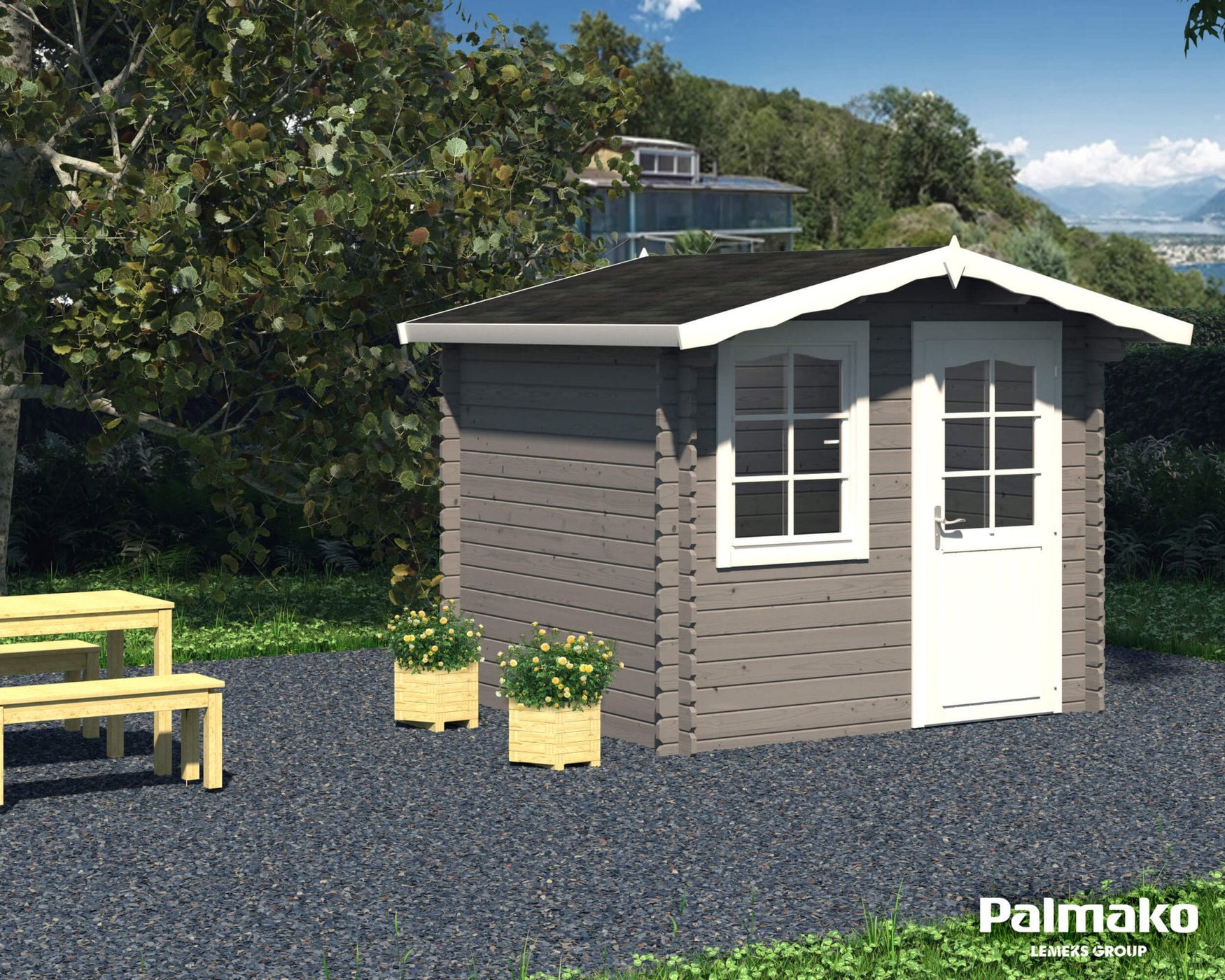 Palmako Emma 8x7 Log Cabin Kit