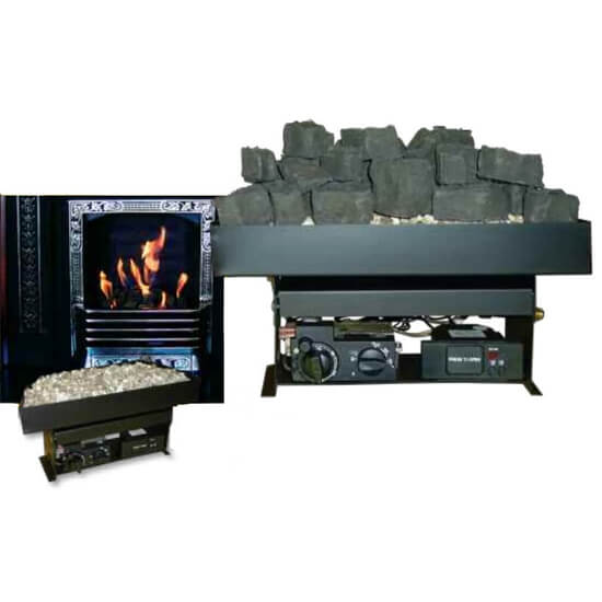 Royal Series Coal Effect Propane Gas Burner with Manual Hi-Low ...