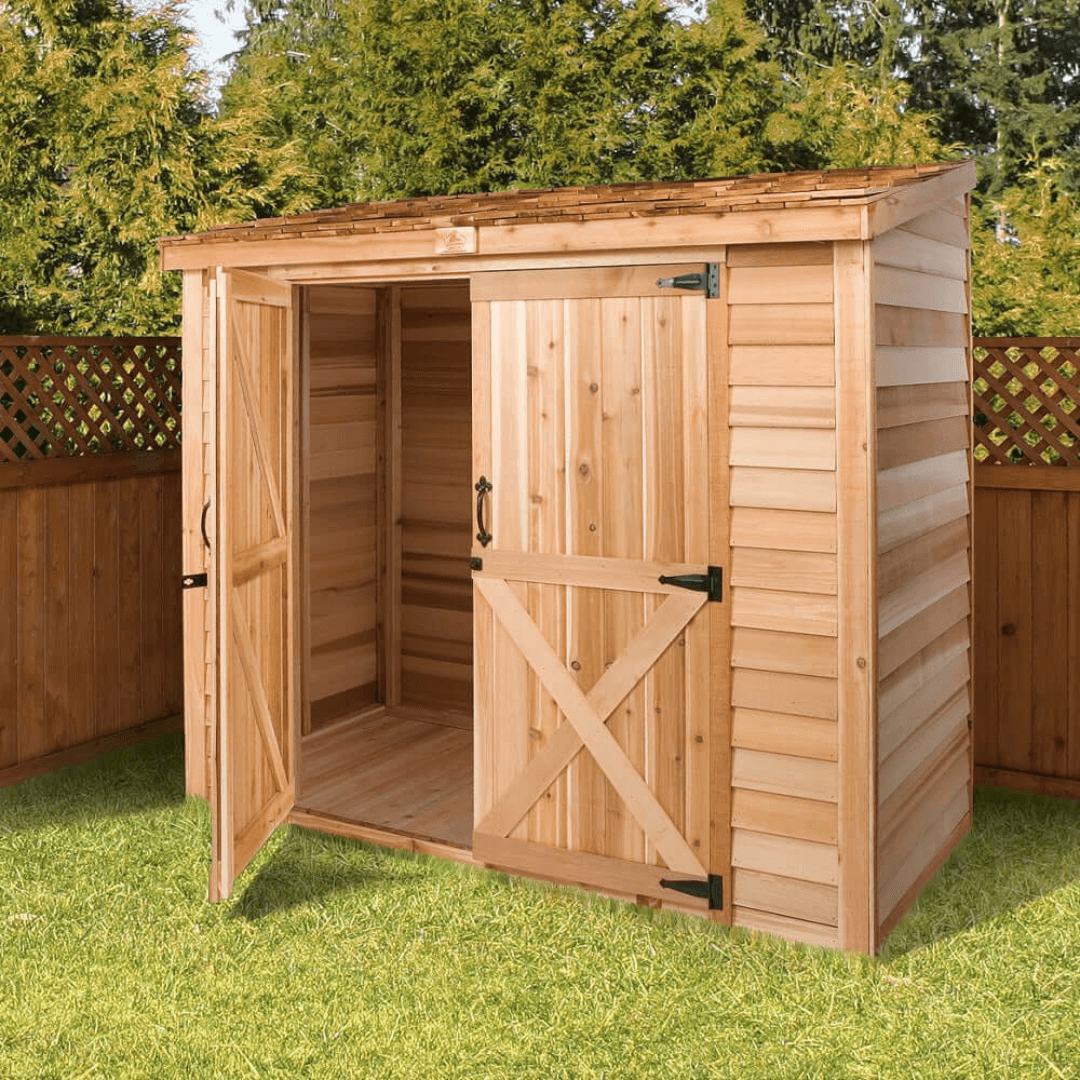 Cedarshed Lean to Storage Bayside Shed Kit