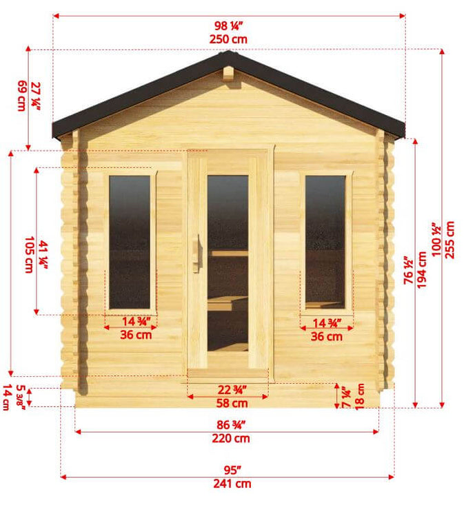 Canadian Timber Georgian Cabin Sauna | Dundalk