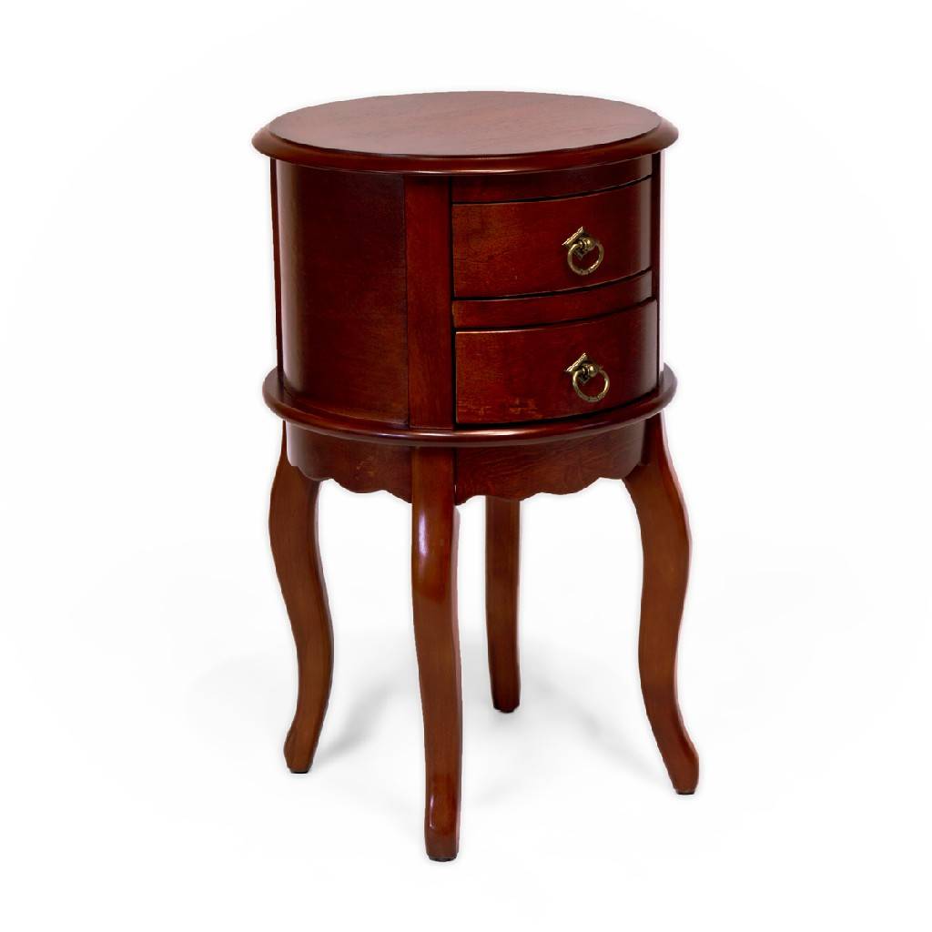 Twin Drawer Round Hall Table | Homestead CedarWorks